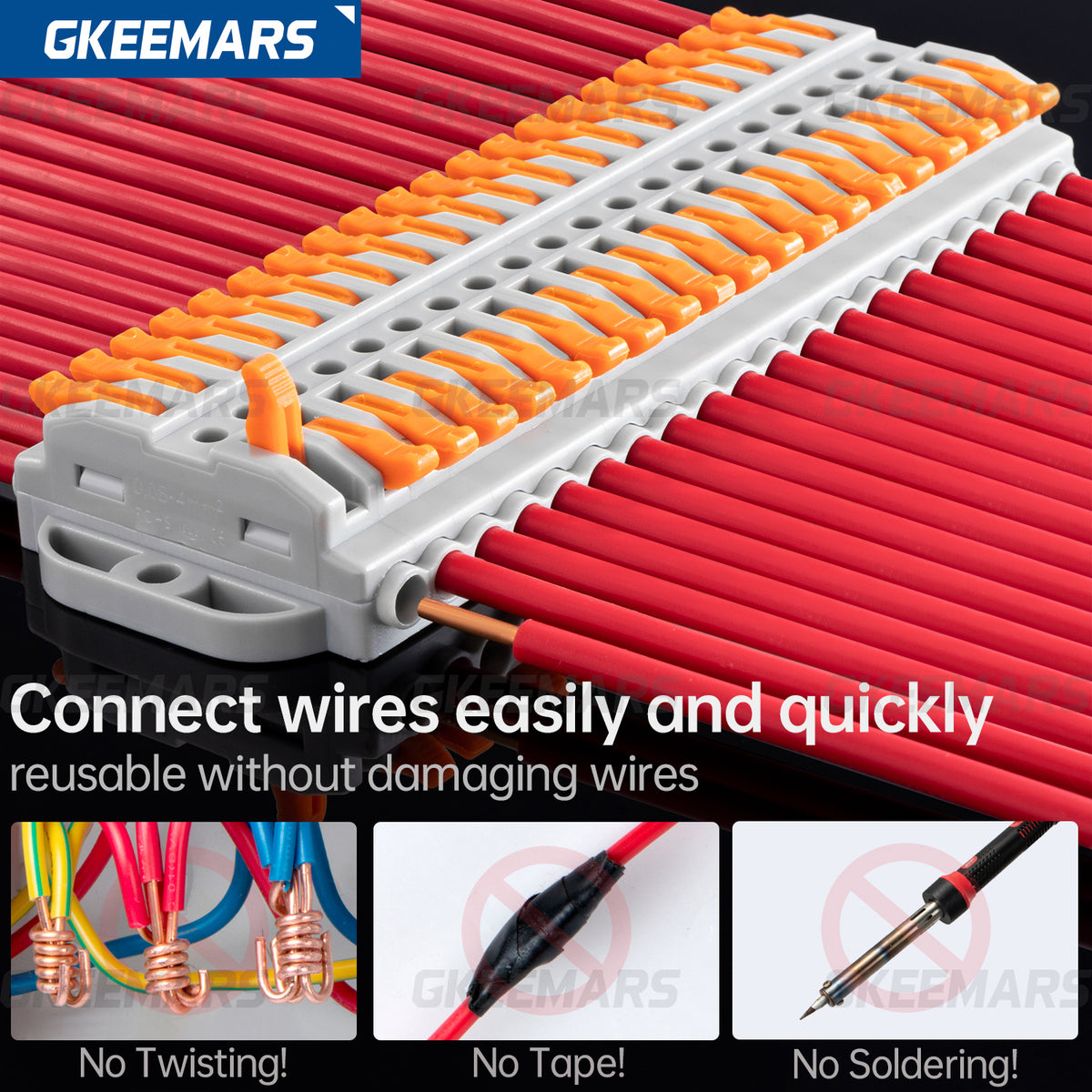 20 in 20 out Wire Connector Types for Circuit 28-12AWG | GKEEMARS