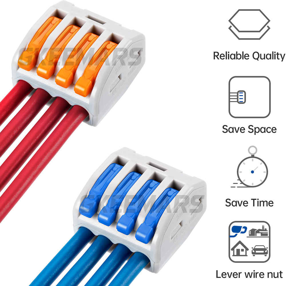 4 Conductor Wire Connector Types for Domestic Appliance | GKEEMARS