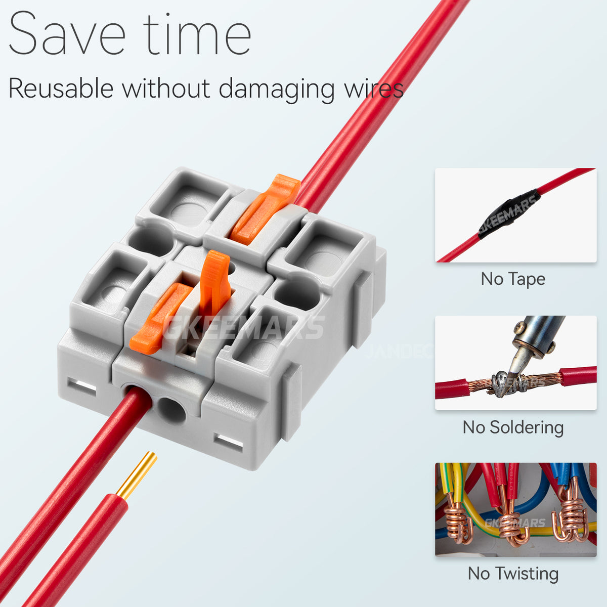 Multi-Function DIN Rail Terminal Blocks | 1 in 2 out ( KV6412 ) – GKEEMARS